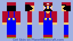 Super mario skin Minecraft Skin