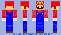 Mario Minecraft Skin
