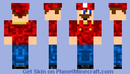 Mario Minecraft Skin