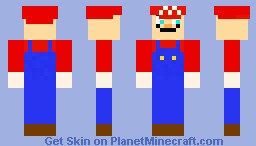 Mario Minecraft Skin