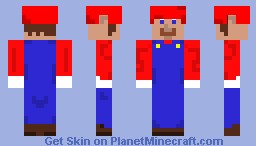 Mario Minecraft Skin