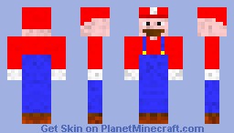 Mario Minecraft Skin
