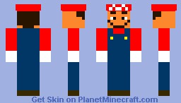 Mario Minecraft Skin