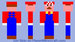 Mario Minecraft Skin