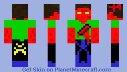 Red_Devil_Steve Minecraft Skin