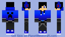 Blue Hoodie Minecraft Skin
