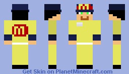 McDonalds worker Minecraft Skin