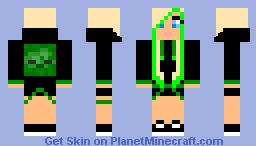 Cute Zombie Hoodie Minecraft Skin