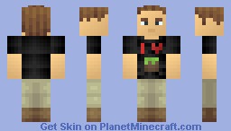 Matt, "I Love Minecraft!" Minecraft Skin