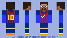 Lionel Messi Minecraft Skin