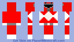Mighty morphin red power ranger Minecraft Skin