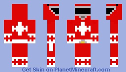 MM Red Power Ranger Minecraft Skin