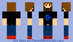 Mike Straight face Minecraft Skin