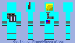 Minecraft Space Suit - Cyan Minecraft Skin