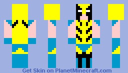 Classic Wolverine Minecraft Skin