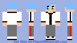 Anime boy (blue) Minecraft Skin