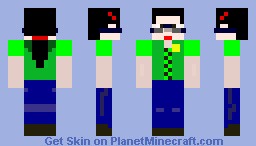 Green-Hood (Girl) Minecraft Skin