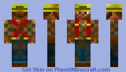 Steve the miner V2 (3D) Minecraft Skin