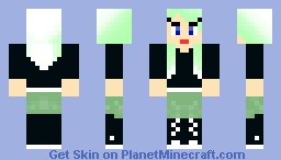 Mint Green Girl Minecraft Skin