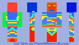 Mixed Colored Guy! Minecraft Skin