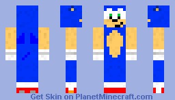 Sonic the Hedgehog Minecraft Skin