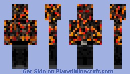 Molten Man Minecraft Skin