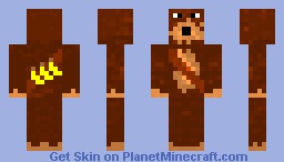 Monkey (With Bananas) Minecraft Skin