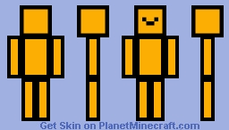 Mr. Cube Orange Minecraft Skin
