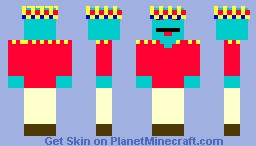Mr. Cyan king Minecraft Skin