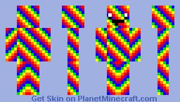 Rainbow Person Minecraft Skin