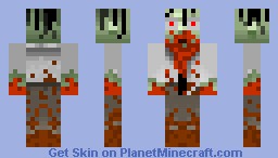 Muddy Bloody Zombie! Minecraft Skin