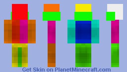 Multi Coloured Skin Minecraft Skin