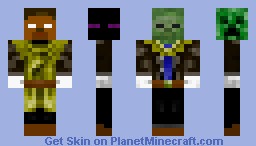 Multi Mob skin with suit Minecraft Skin