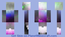 Multi-colour man Minecraft Skin