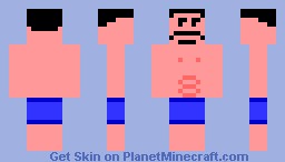 Muscle Guy (moustache) Minecraft Skin