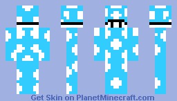 Mario Mushroom (Light Blue) Minecraft Skin