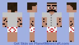 Mustache Guy Minecraft Skin
