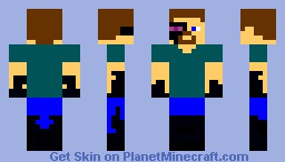 Mutated Steve Minecraft Skin