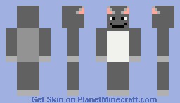 Grey Tabby Cat Skin Minecraft Skin