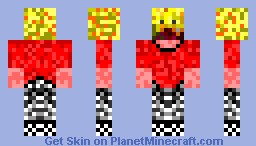Blaze Crossed With Human Minecraft Skin