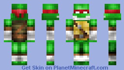 TMNT Next Mutation Raphael Minecraft Skin