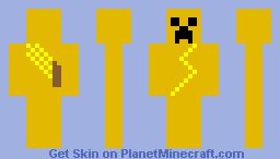 Ninja/Lightning creeper Minecraft Skin