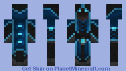 Blue evil mage Minecraft Skin