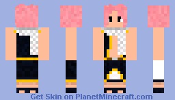 Natsu Dragneel Fairytail Minecraft Skin