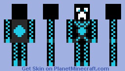 Neon Creeper Minecraft Skin