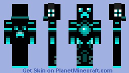 Neon Creeper Minecraft Skin