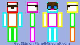 Neon Dude With Gas Mask Minecraft Skin