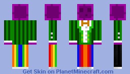 Rainbow Slime Skin! Minecraft Skin