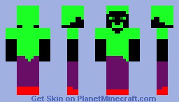 Neon Steve Minecraft Skin