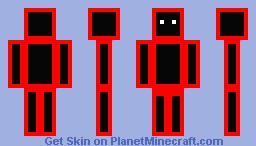 Neon red guy Minecraft Skin